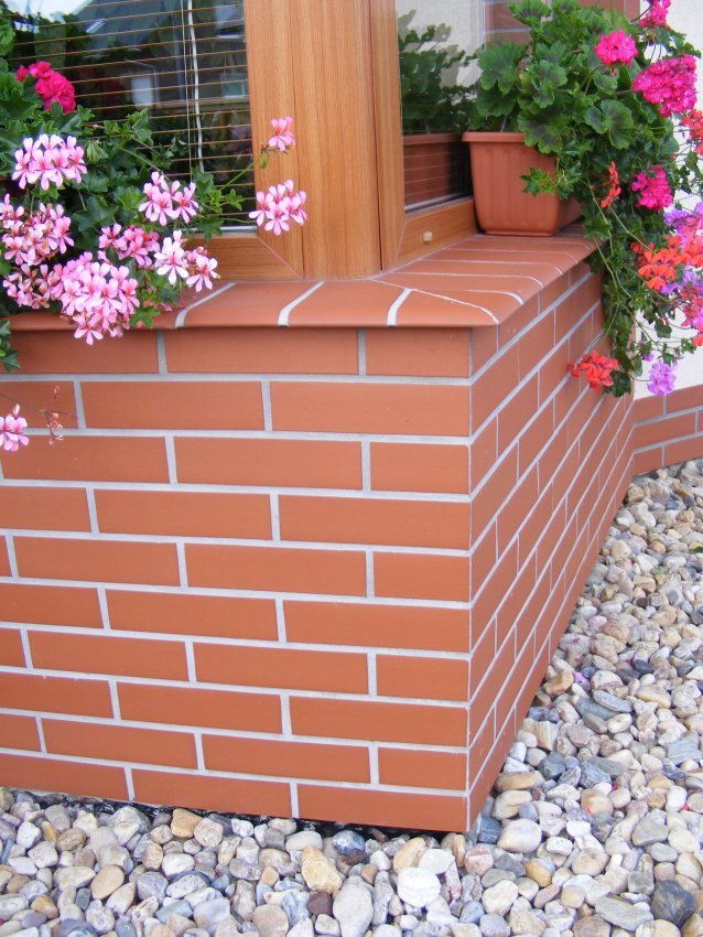 Parapetní deska 200x120x15 červená